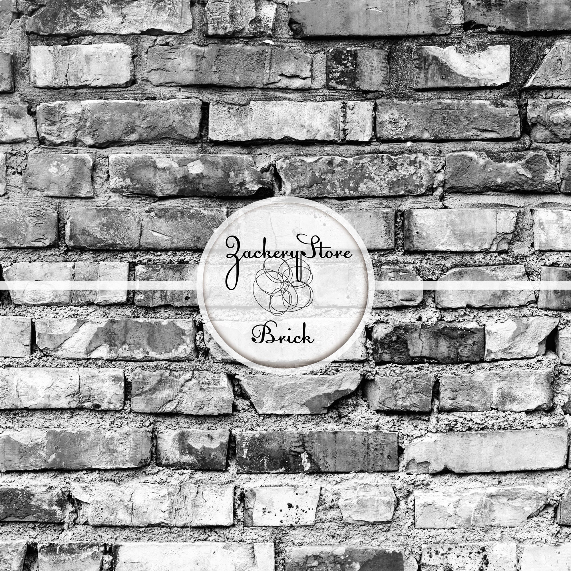 BRICK WALL Digital Scrapbook Craft Paper Pack Texture Set 10 Papers 300 ...