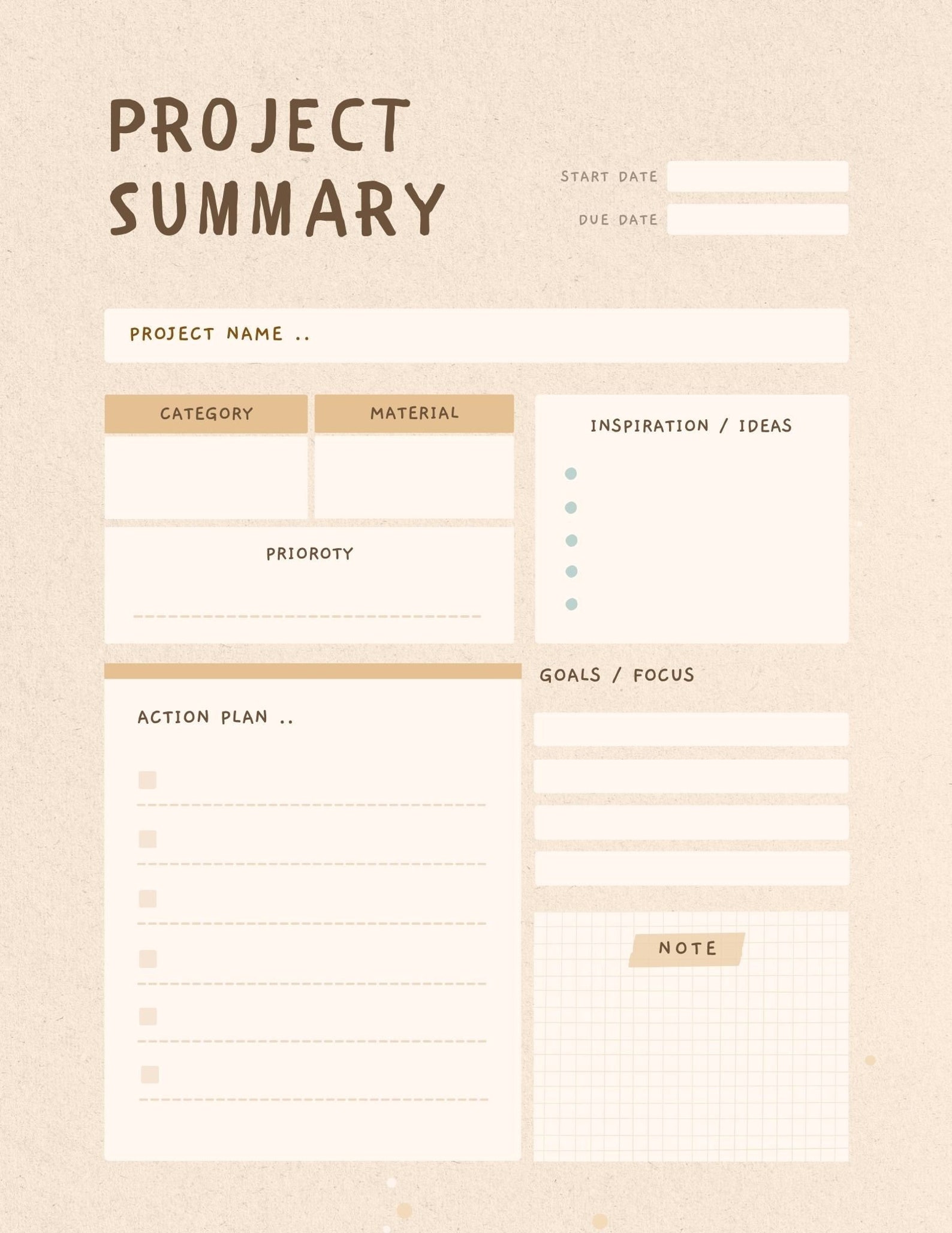 Project Summary Template - Etsy