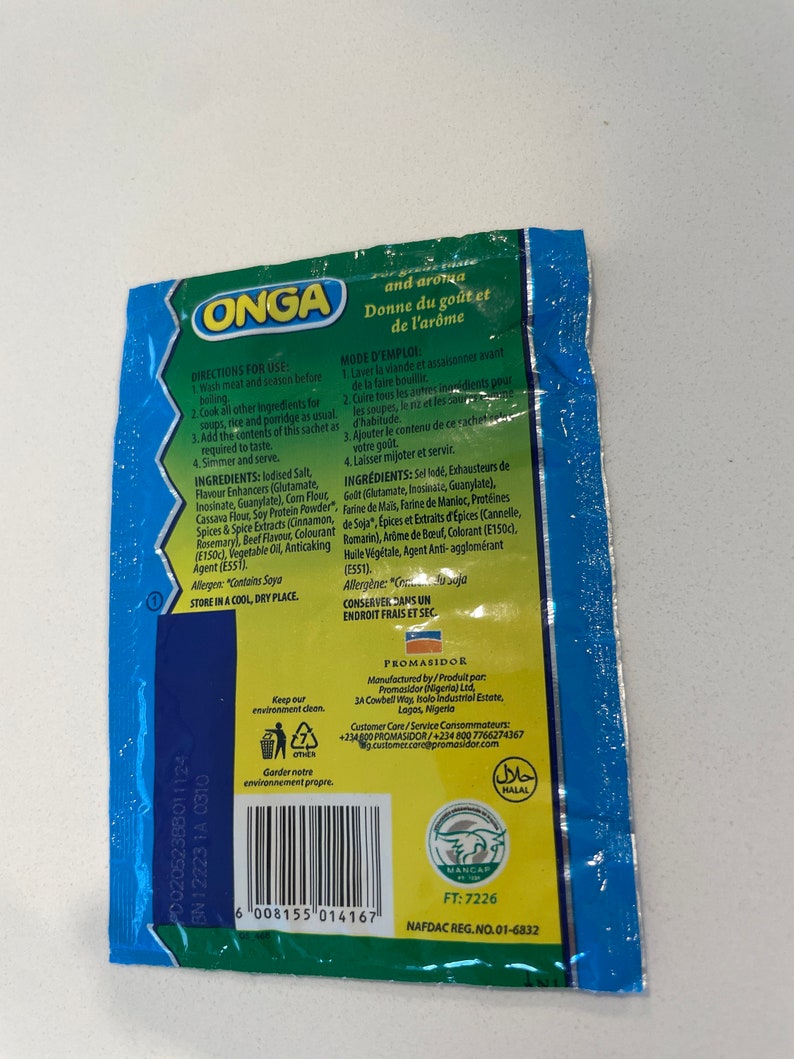 10 Pack Onga Classic Seasoning. Onga Spices - Etsy