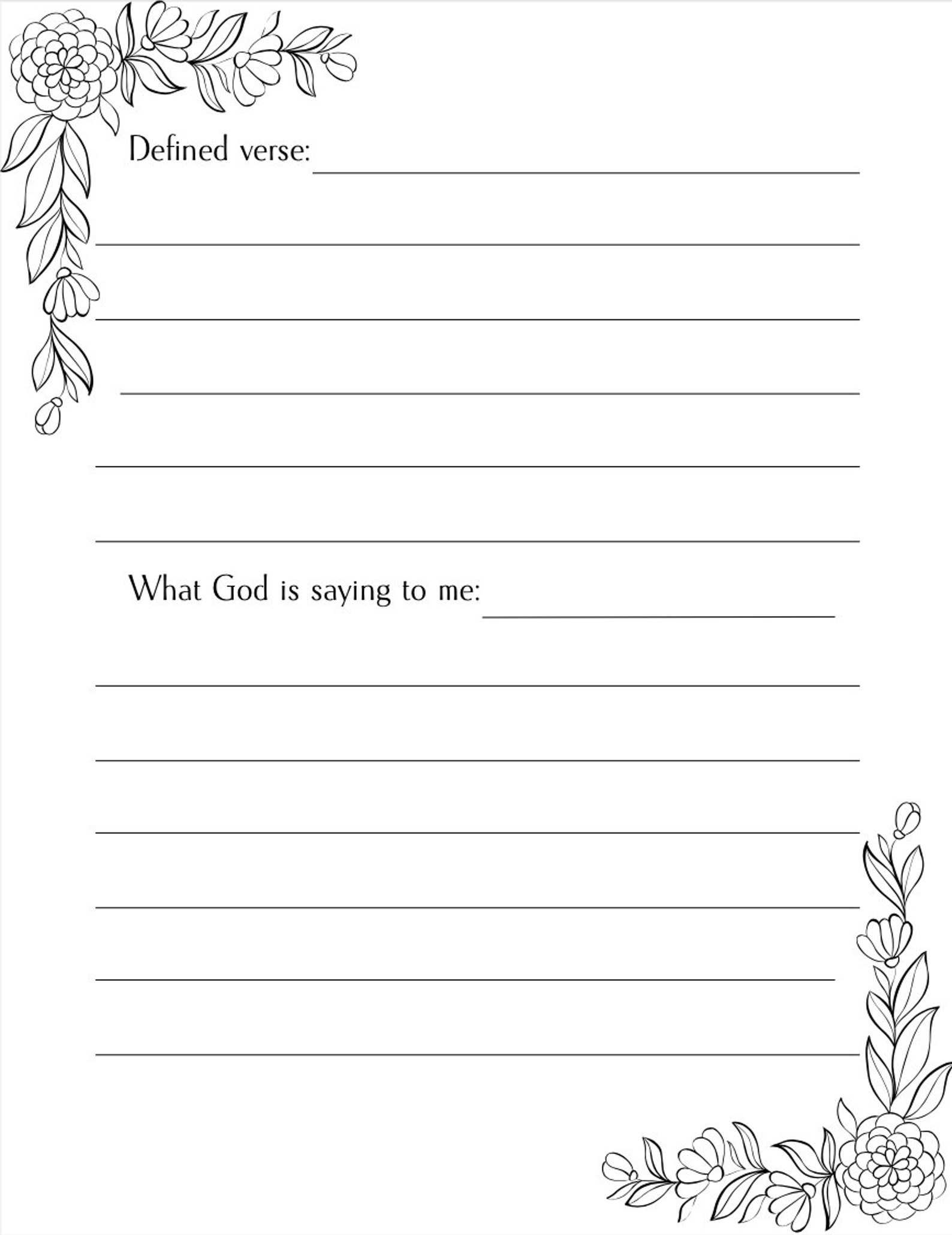 Daily Bible Journal and Floral Coloring Book - Etsy