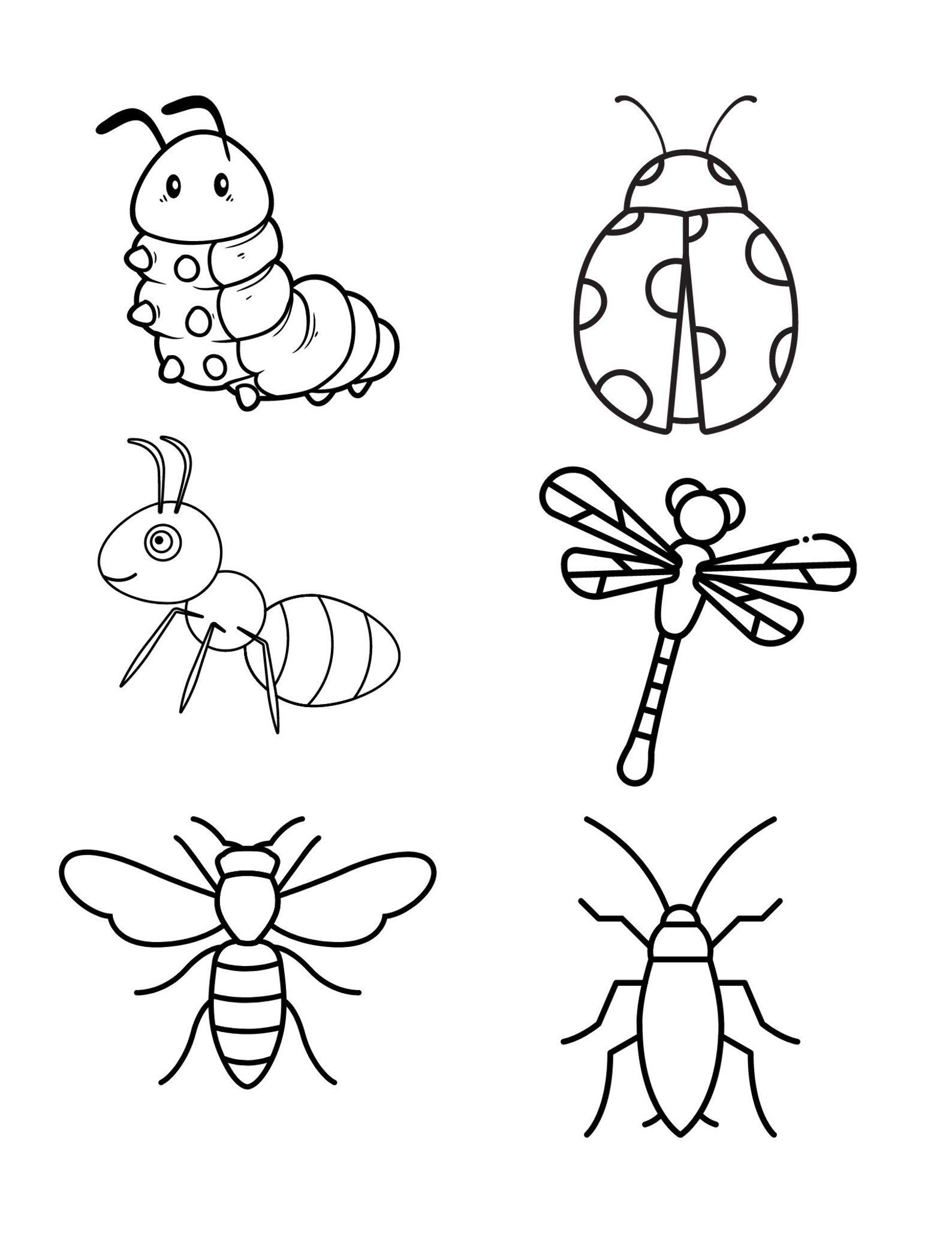 Bug Coloring Page for Kids, Coloring, Insect Kid Coloring Page, Kid ...