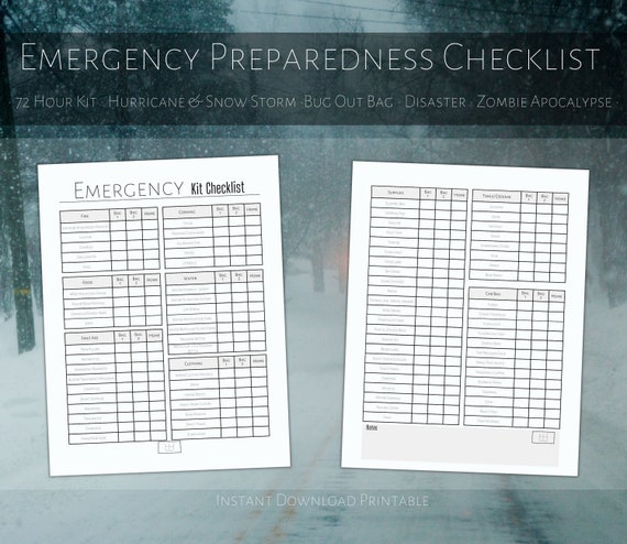 Zombie Survival Gear Checklist