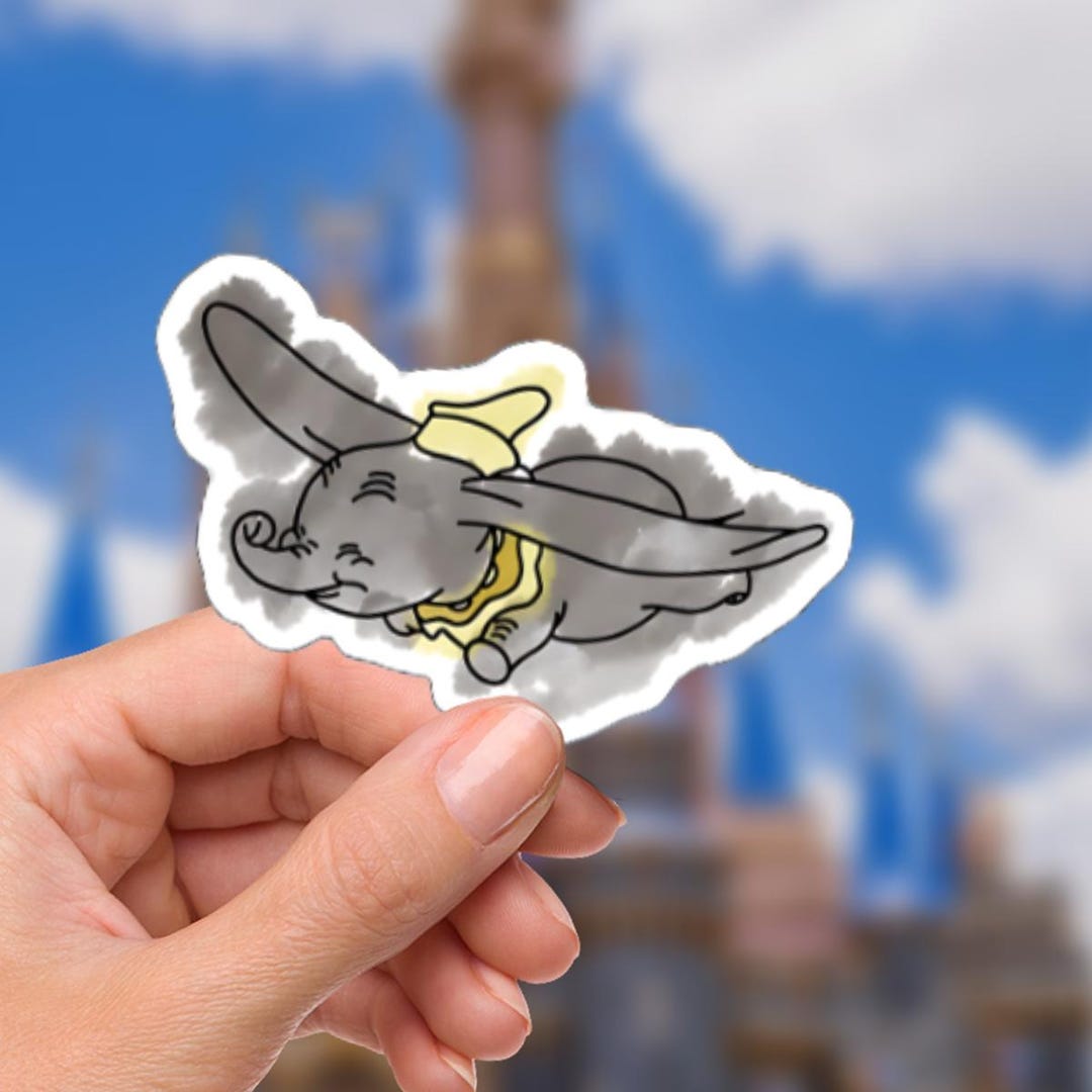Dumbo Disney Sticker Waterproof Disney Laptop, Disneying Theme Park ...