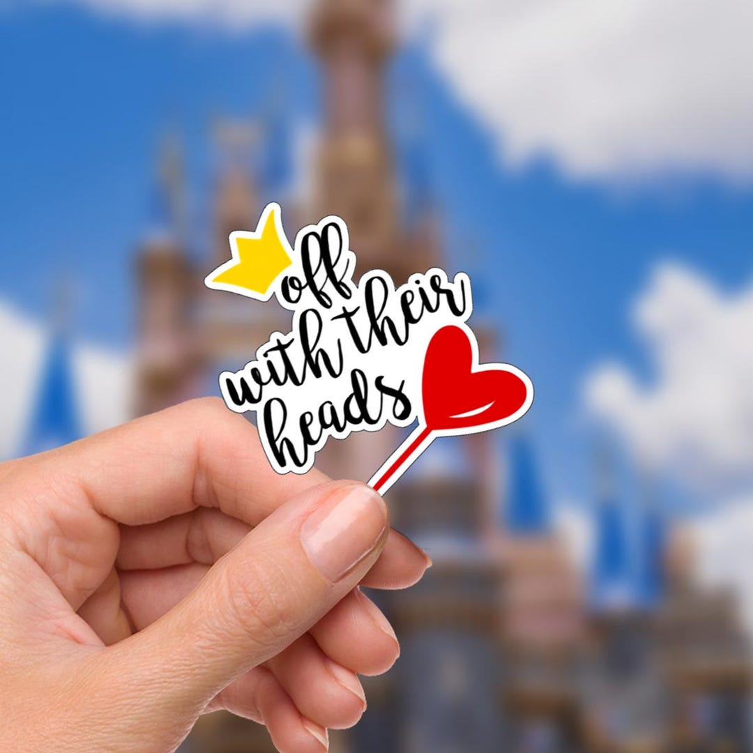 Disneyy Villain Queen of Hearts Sticker Disney Humor Villainous ...