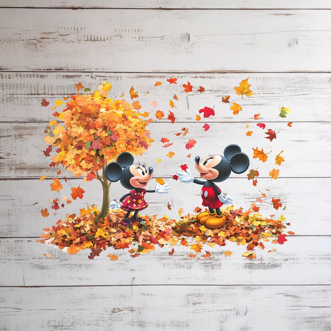 Mickey's Fall Clipart Set, Fall and Autumn Aesthetic, Transparent ...