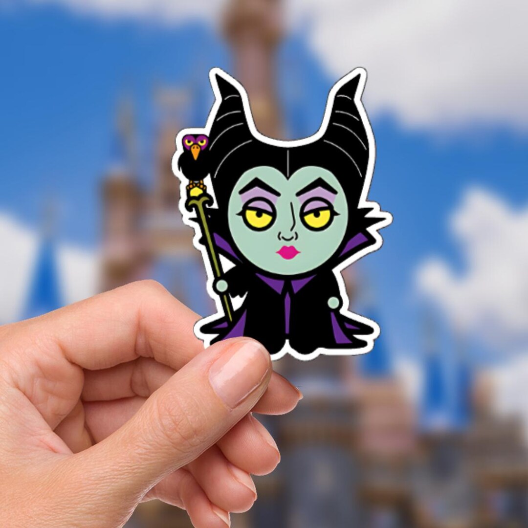 Maleficent Sticker, Sleeping Beauty Villain - Waterproof Vinyl Decal - Etsy