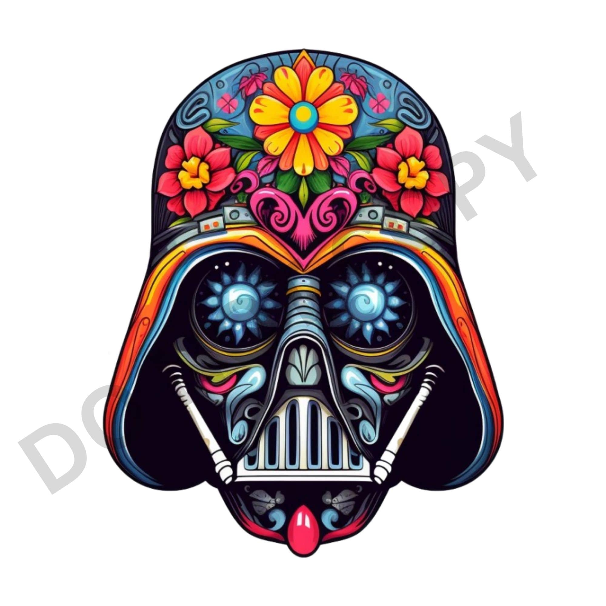 Darth Vader Sugar Skull Bundle PNG Cricuit Star Wars Digital Art - Etsy