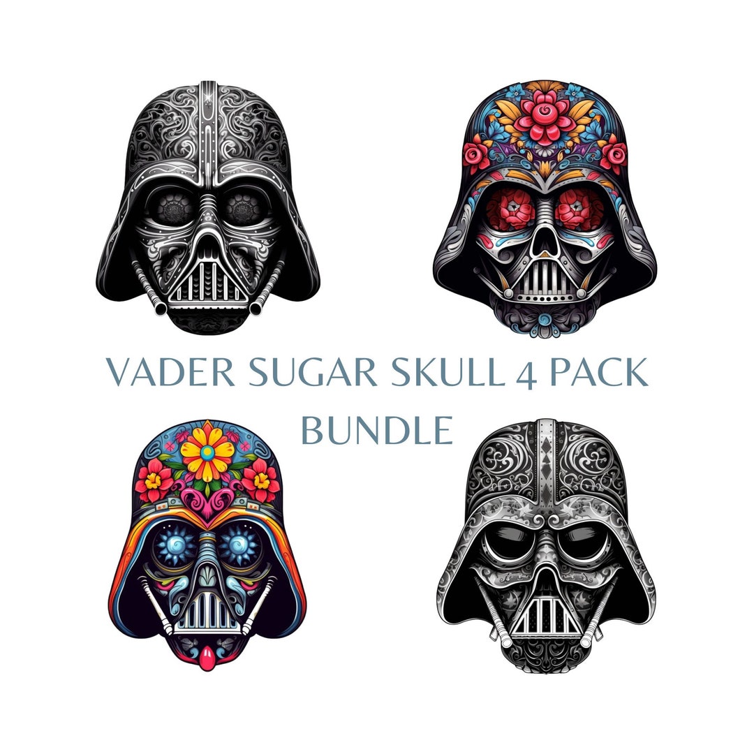 Darth Vader Sugar Skull Bundle PNG Cricuit Star Wars Digital Art - Etsy