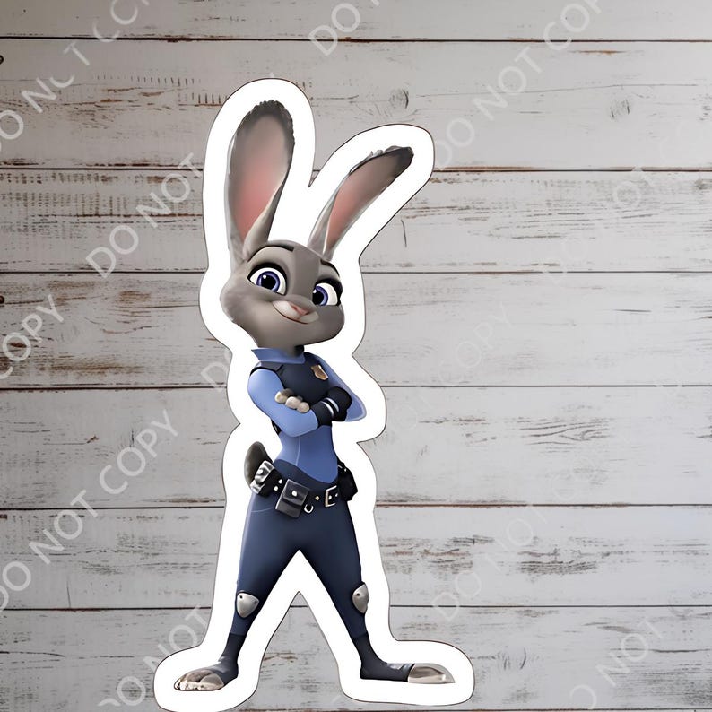Zootopia Disneyy Sticker Judy Hopps Waterproof Disney Laptop, Disneying ...