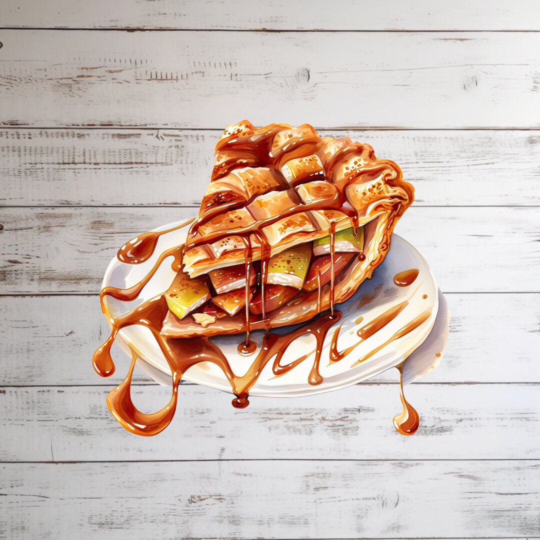 Fall Sweet Treats Watercolor Clipart Cozy Fall Images, Apple Pie ...