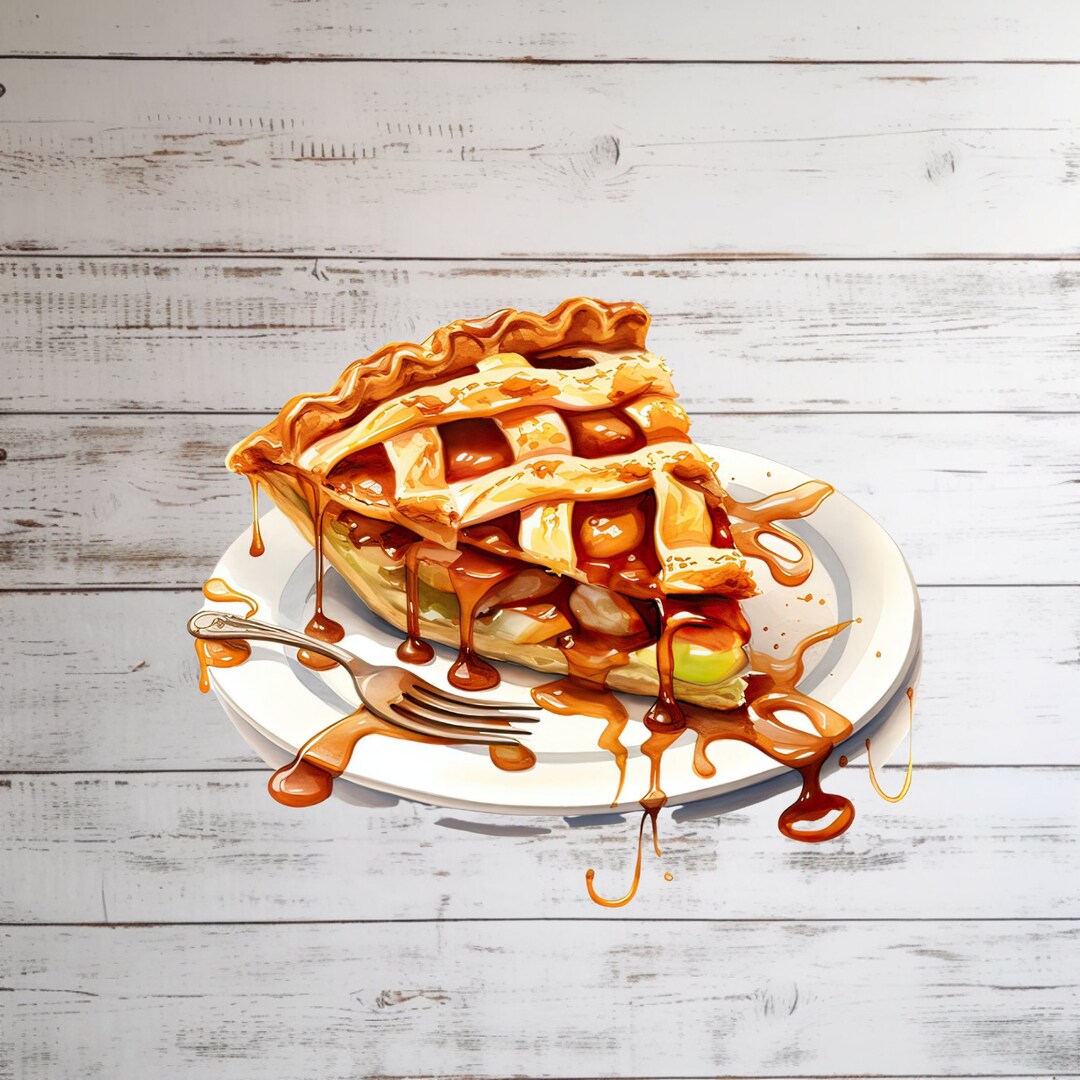 Fall Sweet Treats Watercolor Clipart Cozy Fall Images, Apple Pie ...