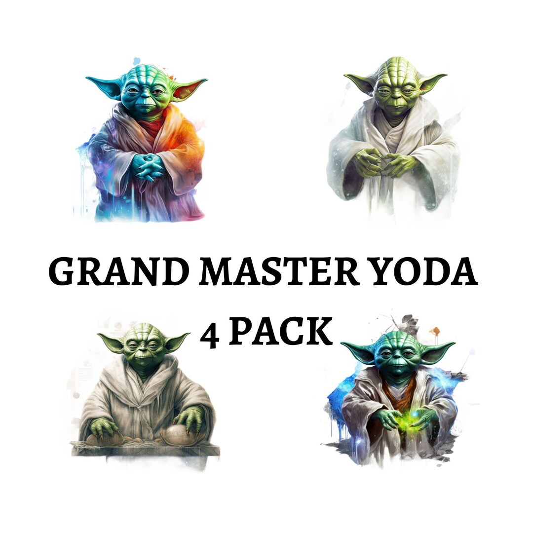 Grand Master Yoda PNG Cricuit Star Wars Digital Art - Etsy