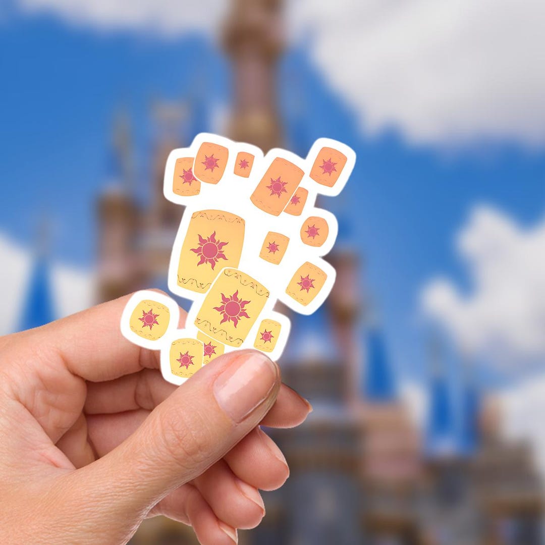 Rapunzel Tangled Lantern Sticker: Waterproof Vinyl Decal - Etsy