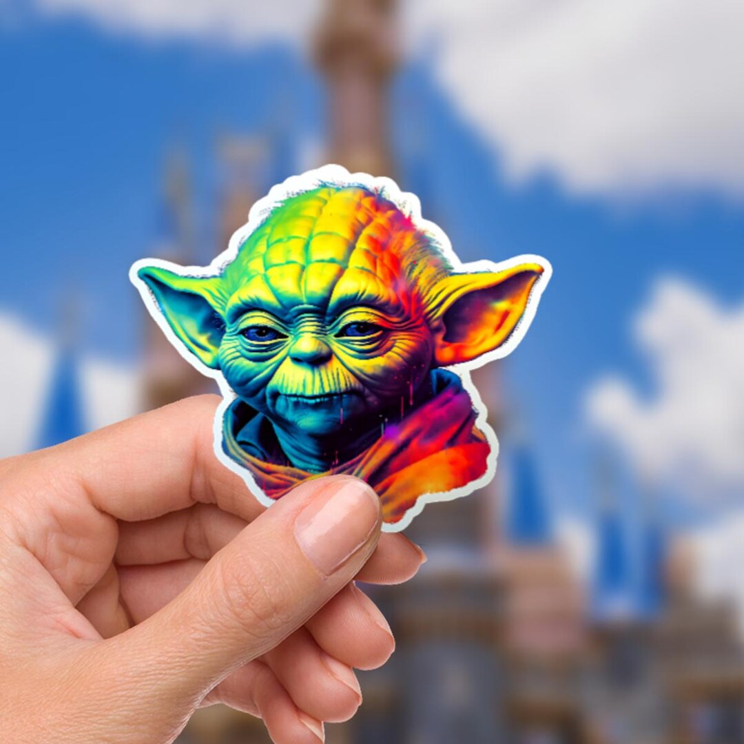 Star Wars Yoda Waterproof Disney Laptop Stickers/ Disney Yoda Starwars ...