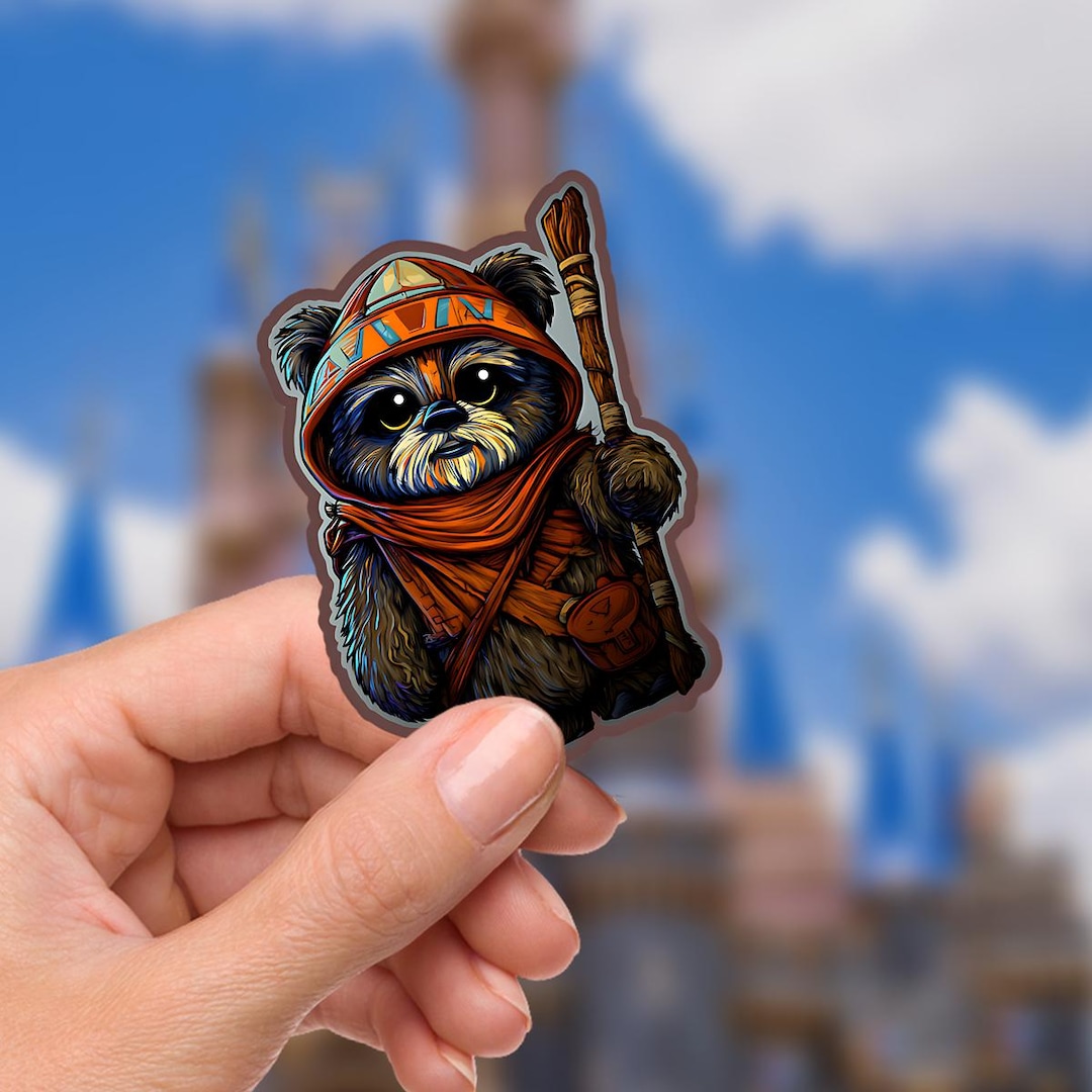 Star Wars Ewok Waterproof Disney Laptop Stickers/ Disney Yoda Starwars ...
