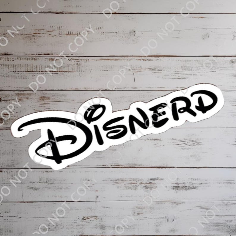 Disneyy Humor Funny Disney Nerd Disnerd Sticker Waterproof Disney ...