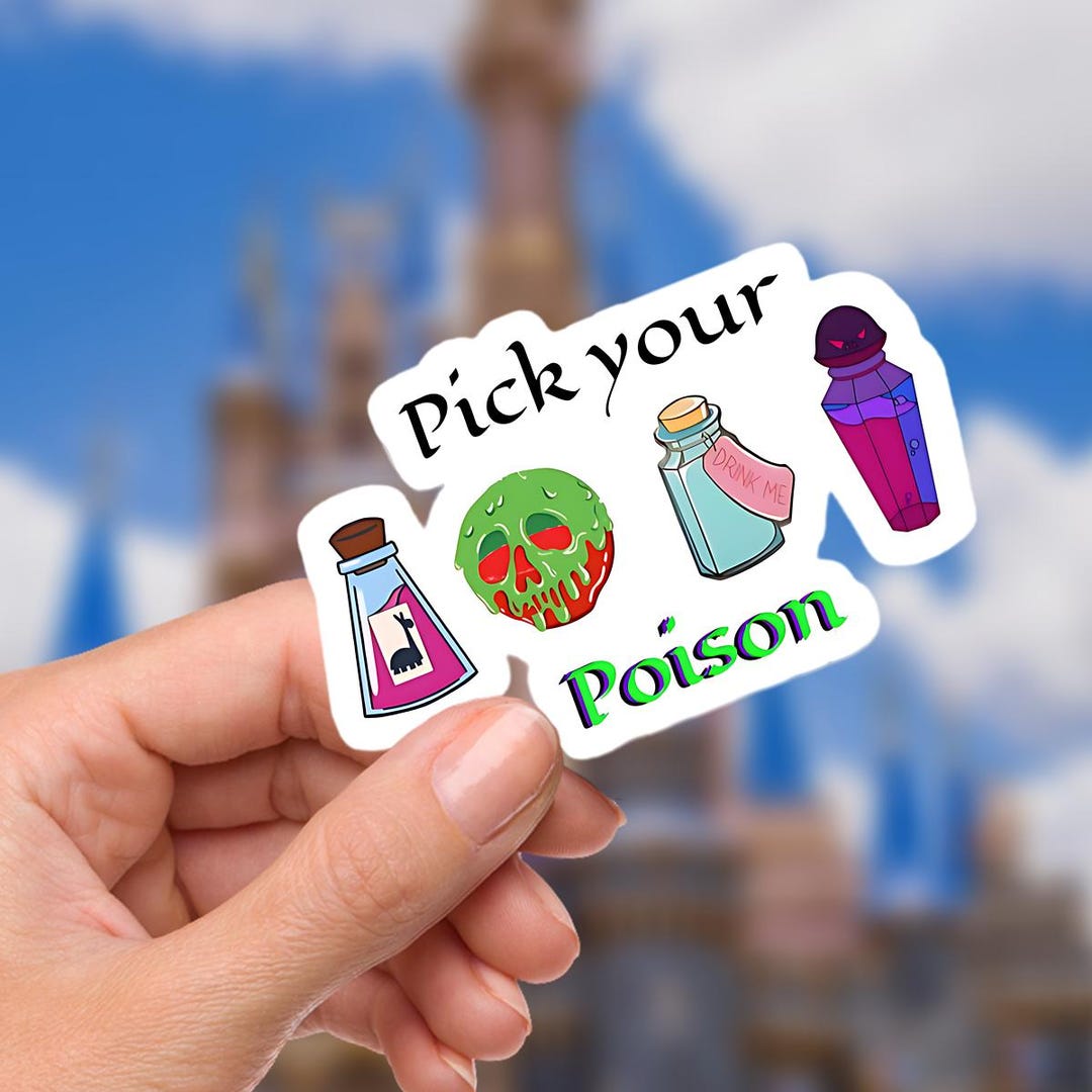 Disneyy Villain Sticker Disney Villainous Waterproof Disney Laptop ...