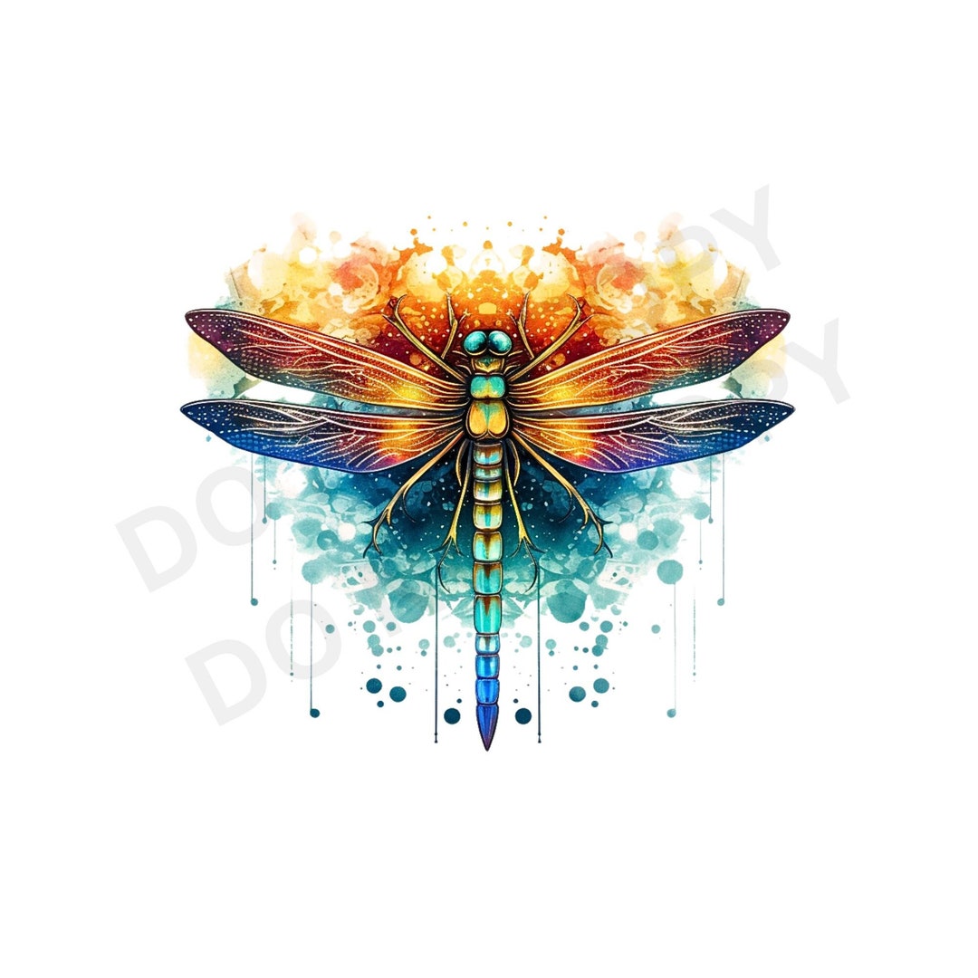 Dragonfly PNG Transparent Clipart Cartoon Design,printable Sublimation ...