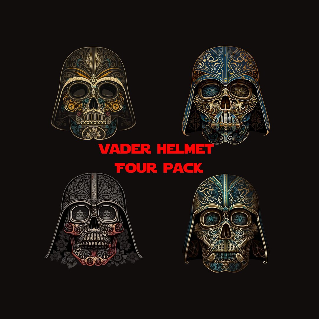 Darth Vader Sugar Skull Bundle PNG Cricuit Star Wars Digital Art - Etsy