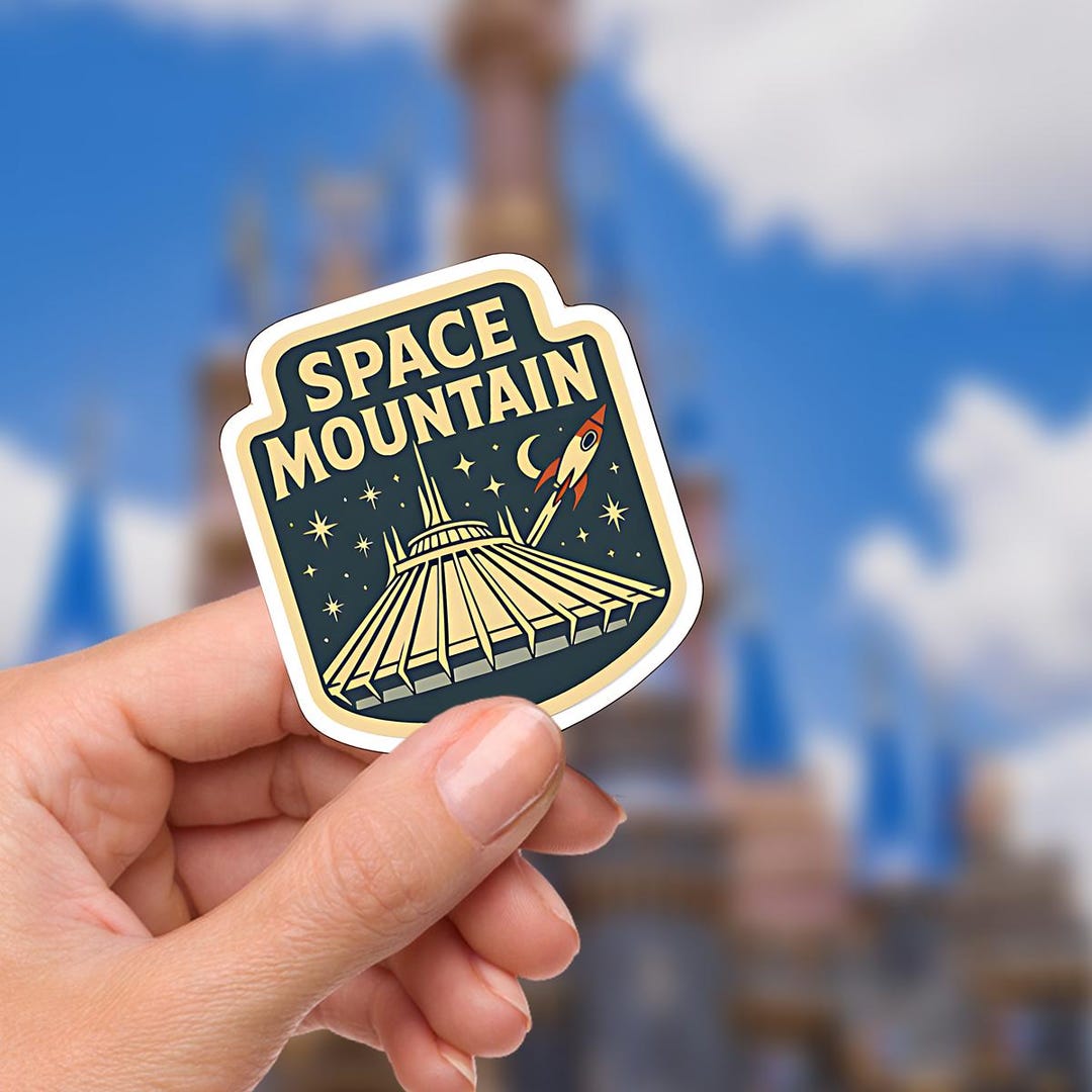 Disneyy Ride Space Mountain Sticker Waterproof Disney Laptop, Disneying ...