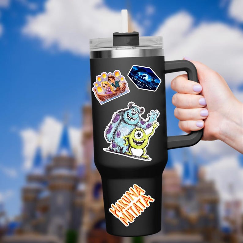 Monsters Inc. Sully and Boo , Kitty , World Sticker Waterproof Disney ...