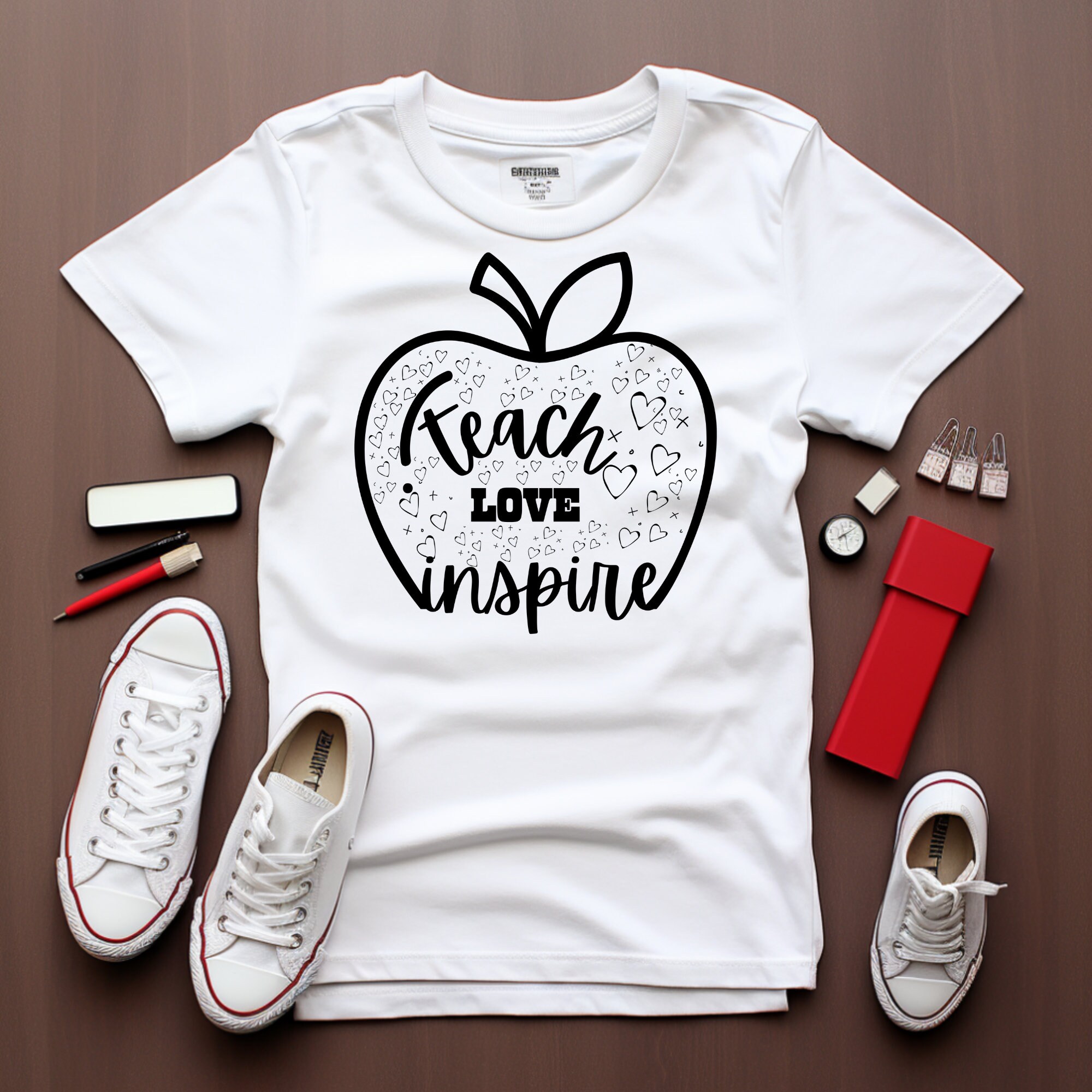 Teach Love Inspire PNG Teach Love Inspire SVG for Cricut Shirt ...