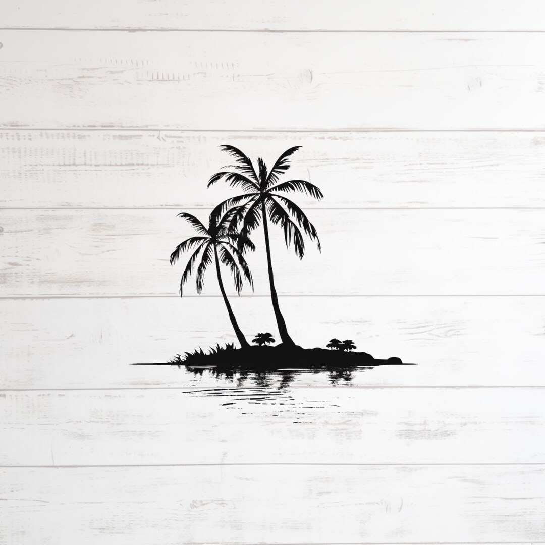 Palm Trees - Instant Digital Download - Svg, Png, Dxf, and Eps Files ...