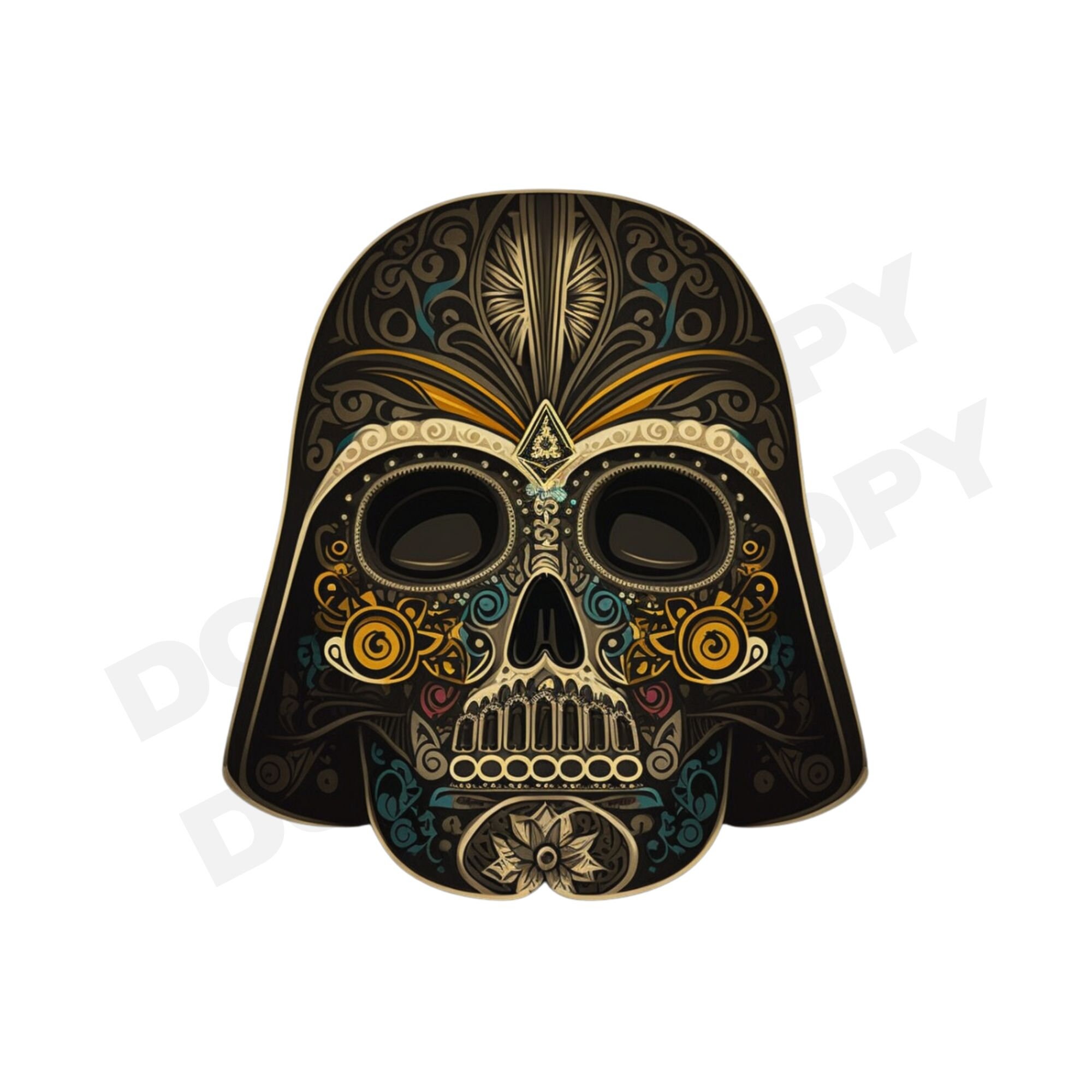 Darth Vader Sugar Skull Bundle PNG Cricuit Star Wars Digital Art - Etsy