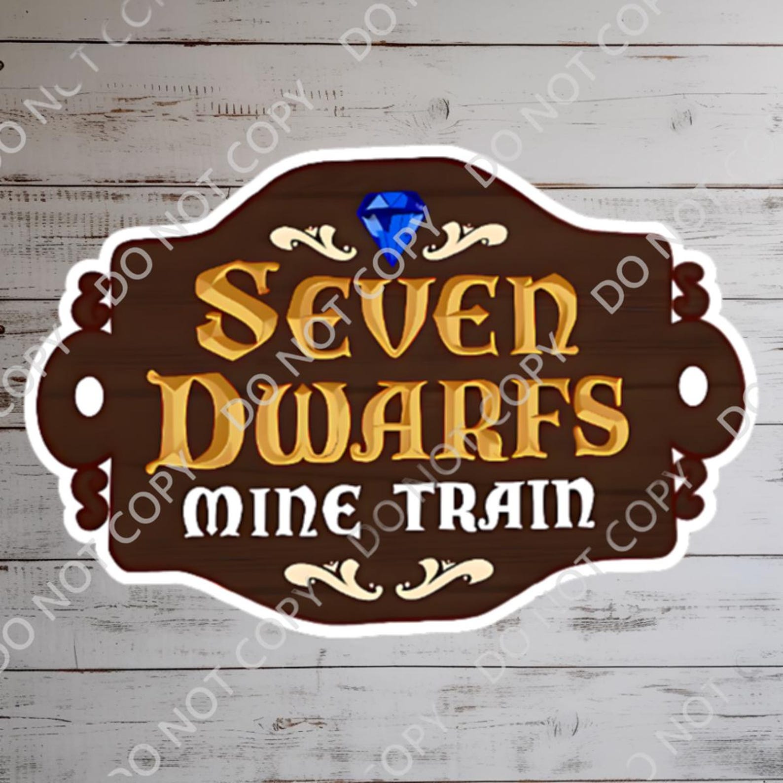 Disneyy Ride Seven Dwarfs Sticker Waterproof Disney Laptop, Disneying ...