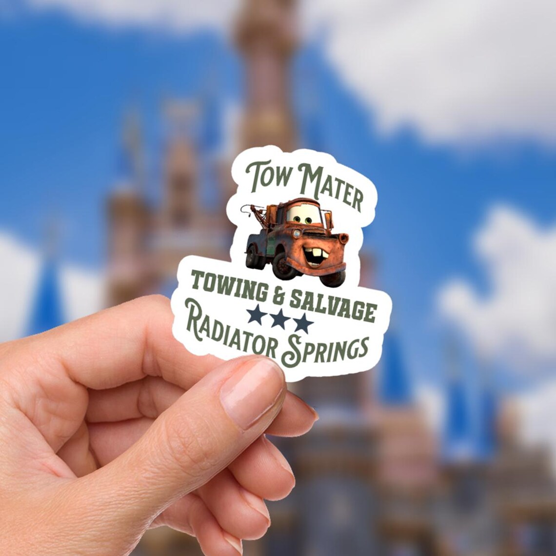 Disneyy Cars Mater, Towmater Sticker Waterproof Disney Laptop Stickers ...