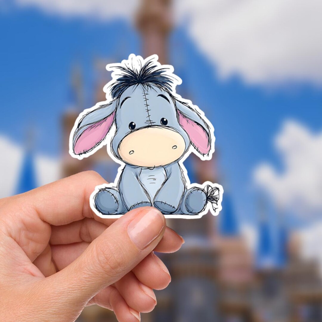 Disneyy Winnie the Pooh Eeyore Disney Laptop Sticker Positive ...