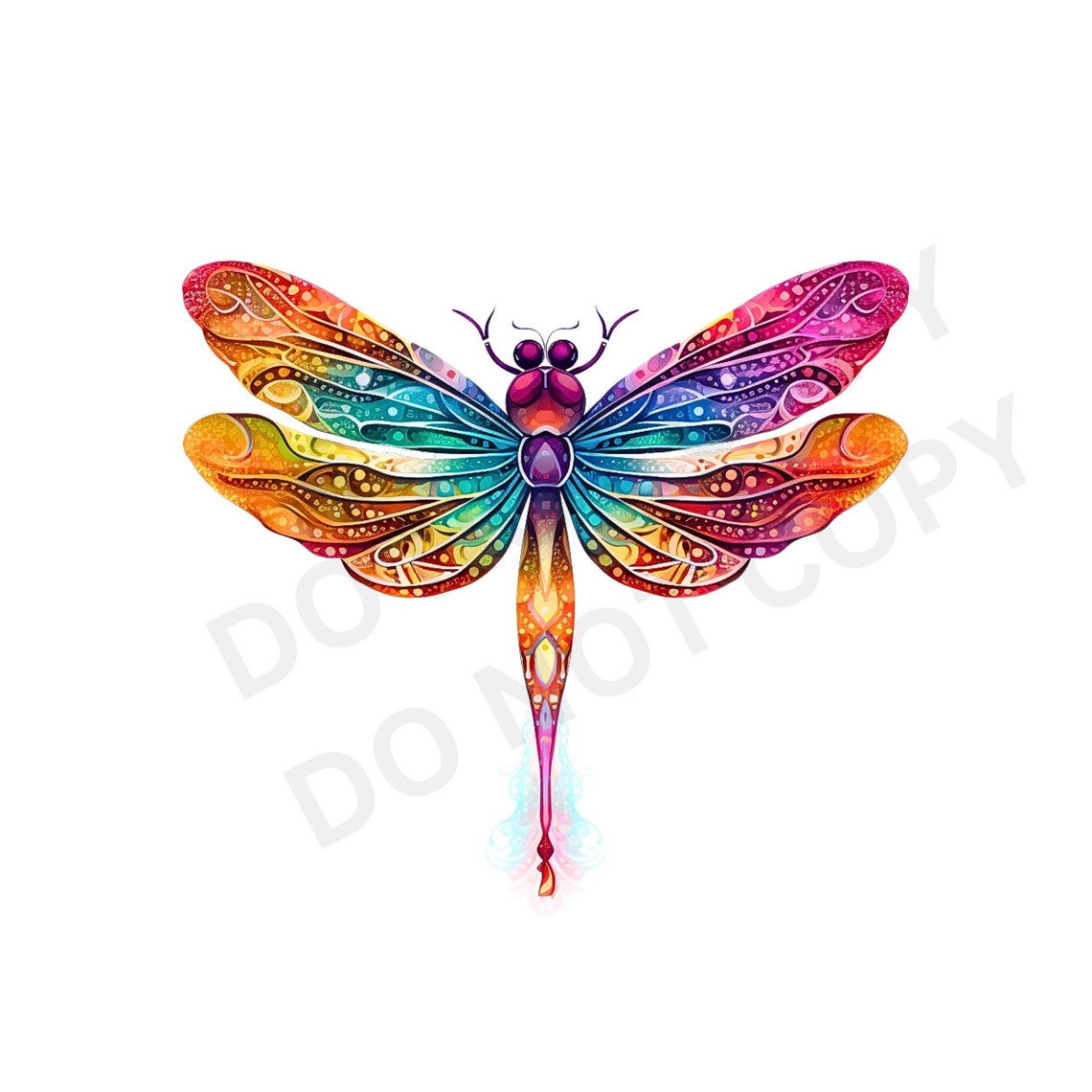 Dragonfly PNG Transparent Clipart Cartoon Designprintable - Etsy