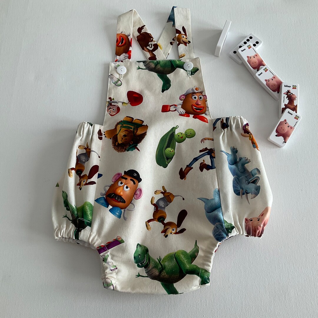 Toy Story Romper Cross Back Romper Strap Romper 1st - Etsy