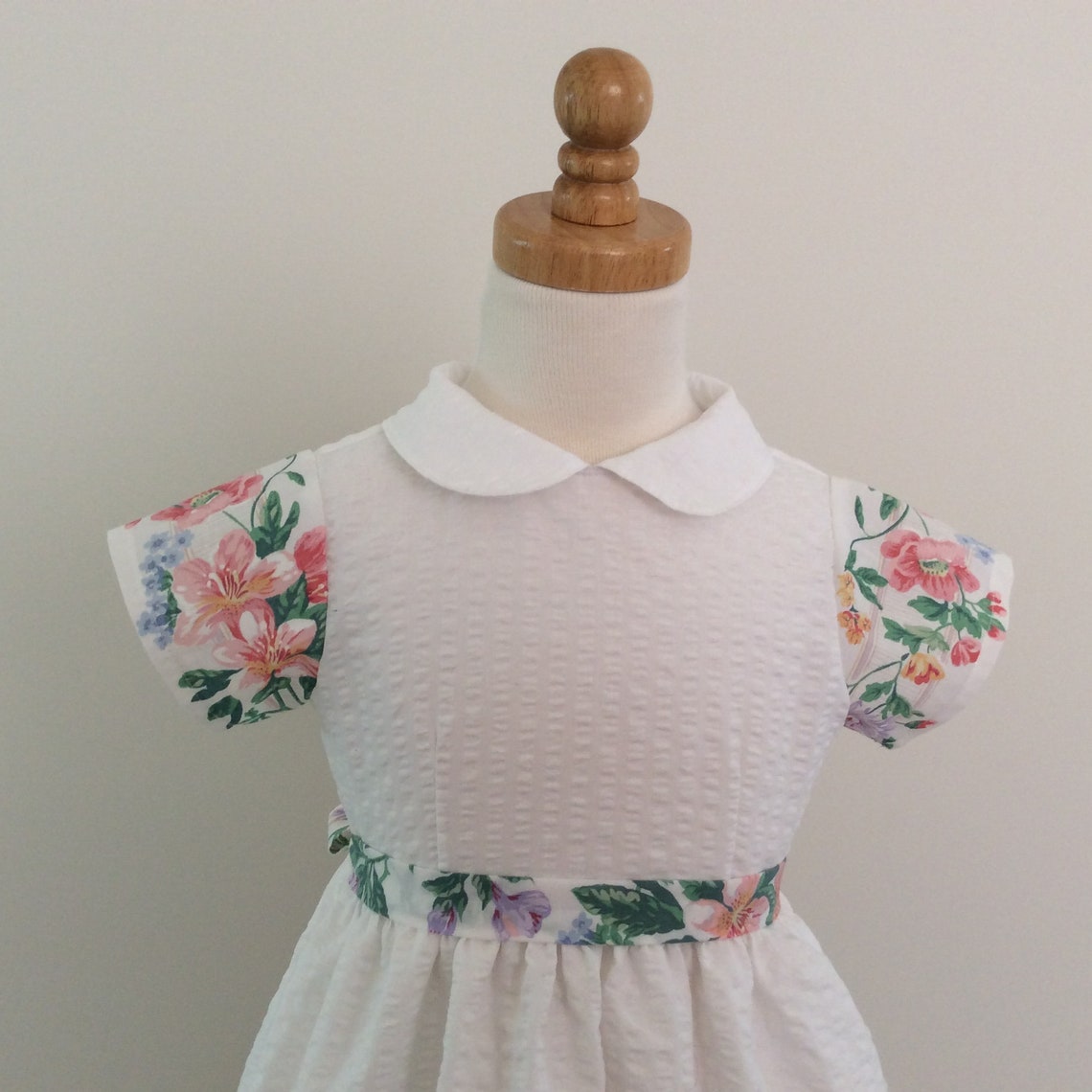 Girls Seersucker Dress Size 3 White Dress Summer Dress - Etsy Australia