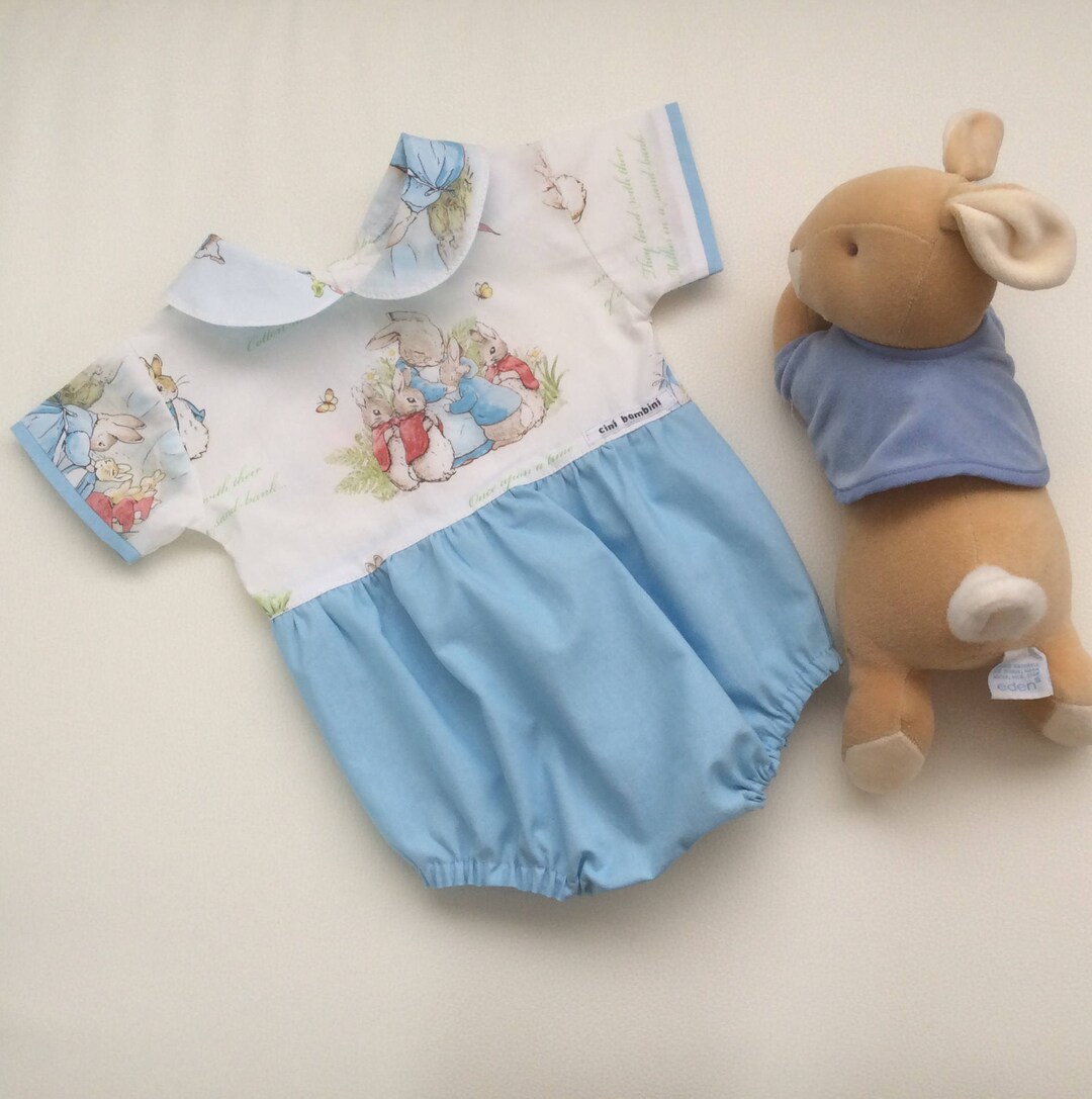 Boys Peter Rabbit Romper Custom MADE TO ORDER, Sizes 0000 2, Boys ...