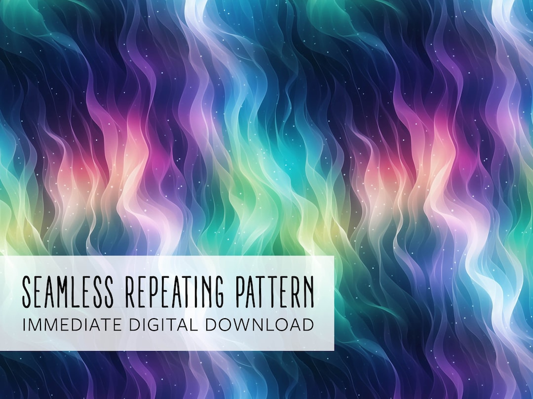 Abstract Aurora Digital Seamless Pattern File - Etsy