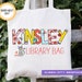 Personalized School Library Bag Personalized Library Bag for - Etsy