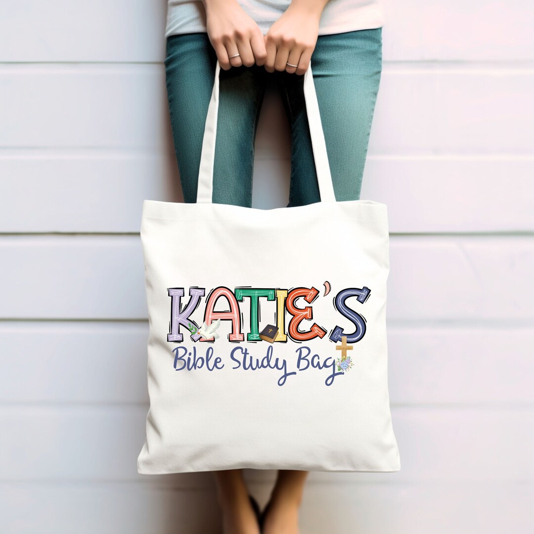 Personalized Girls Bible Study Tote Bag: Sunday School Gift - Etsy