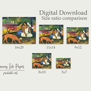 Digital Download Printable Wall Art Decor Vintage Art Paul Gauguin Art ...