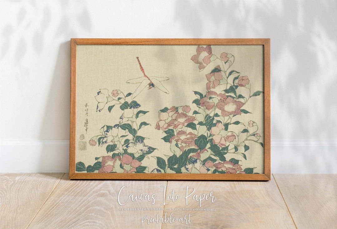 Digital Download Printable Wall Art Decor Vintage Art Flowers Floral ...