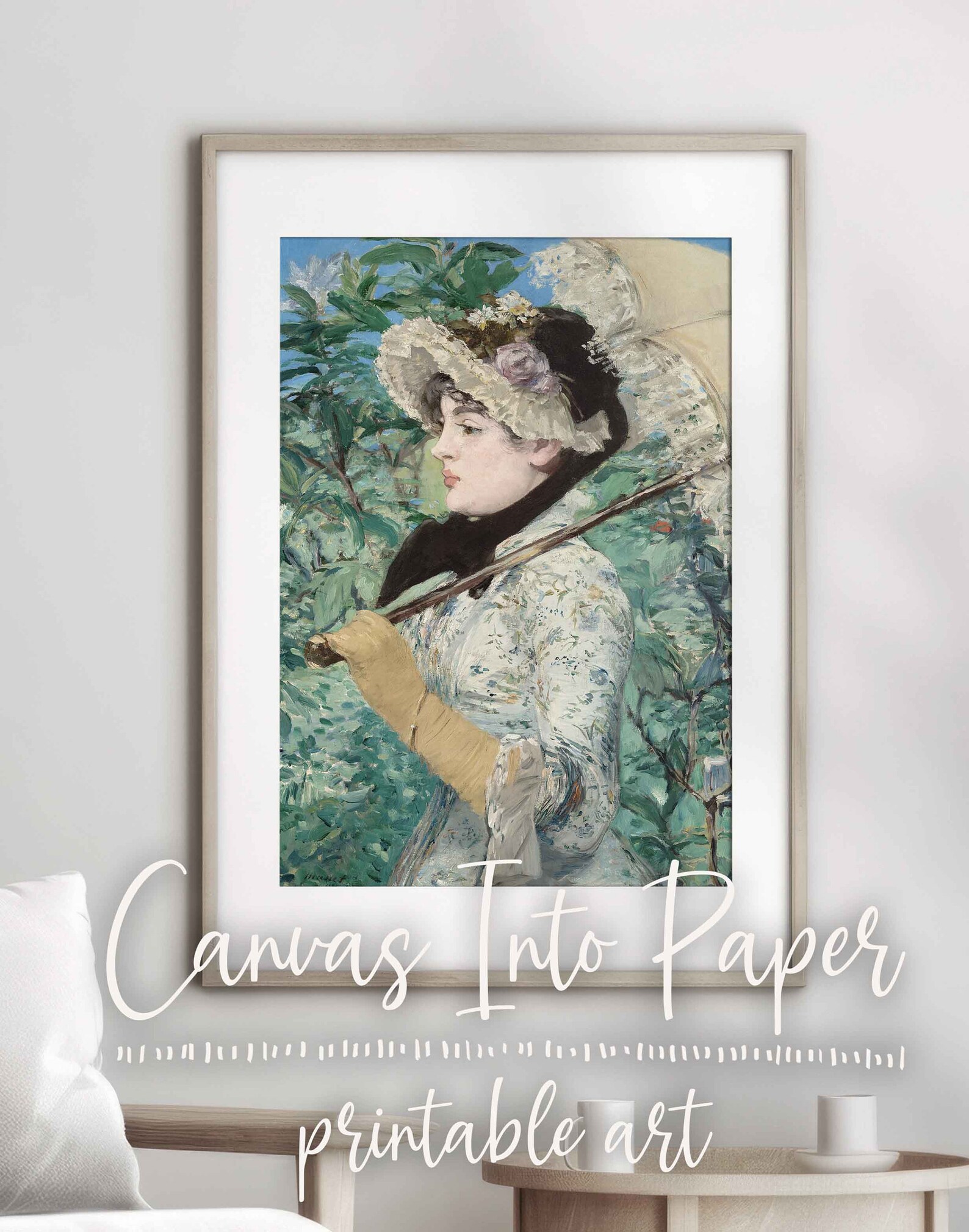 Digital Download Printable Wall Art Decor Vintage Art Jeanne Spring ...