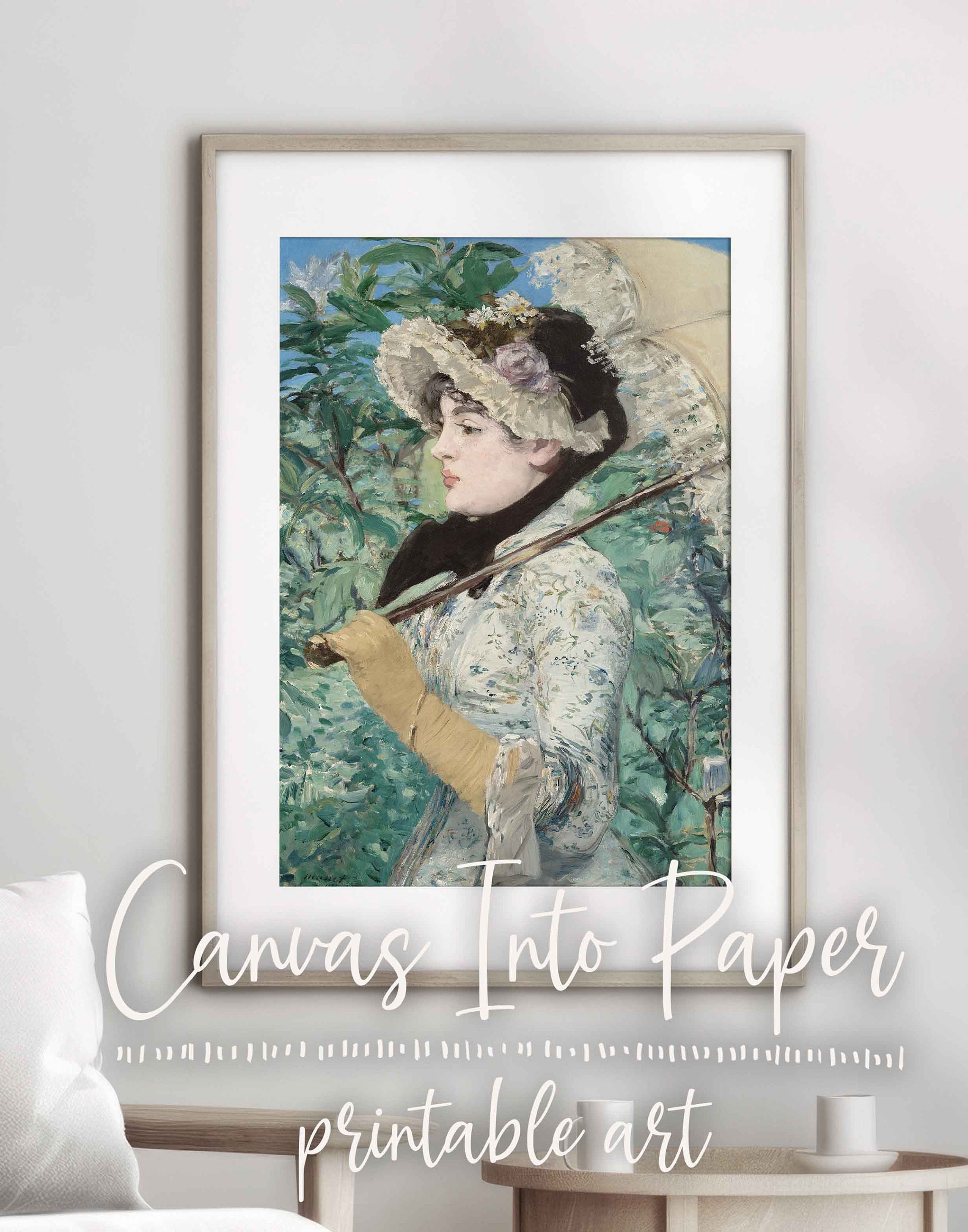 Digital Download Printable Wall Art Decor Vintage Art Jeanne Spring ...