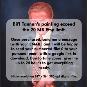 Biff Tannen Painting Back to the Future - Etsy