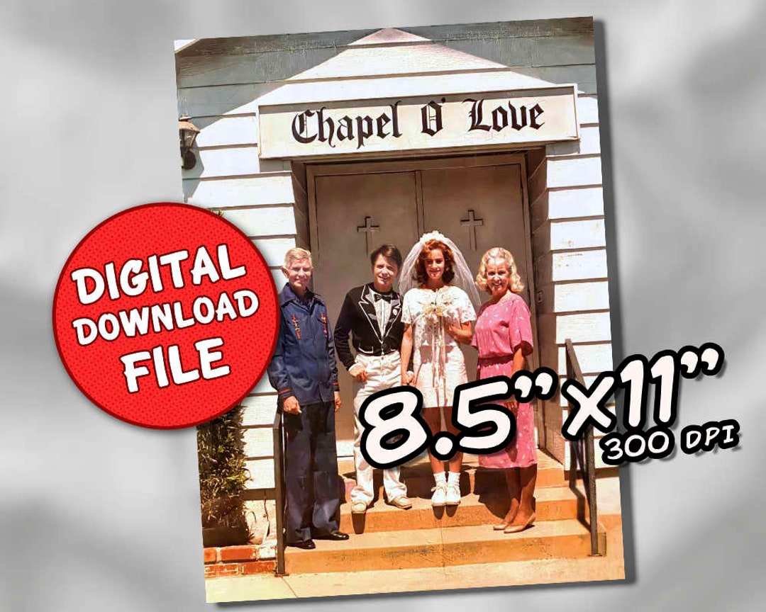 Chapel O' Love Wedding Picture Back to the Future - Etsy