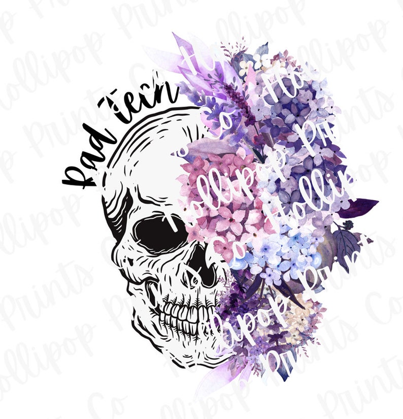 Rad Tech Floral Skull PNG Download - Etsy