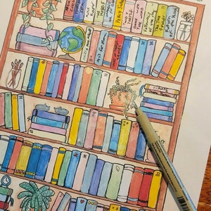 100 Books Book Log B&W AND Color! - Etsy