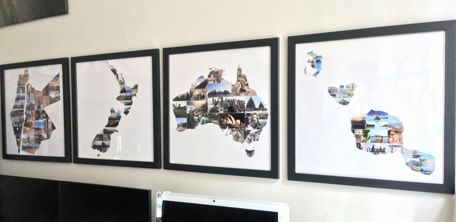 Personalized Country Collage Print - Etsy