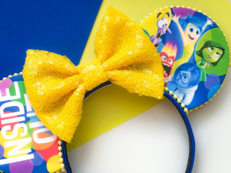 Inside Out Ears Pixar Ears Inside Out Mickey Ears Inside | Etsy