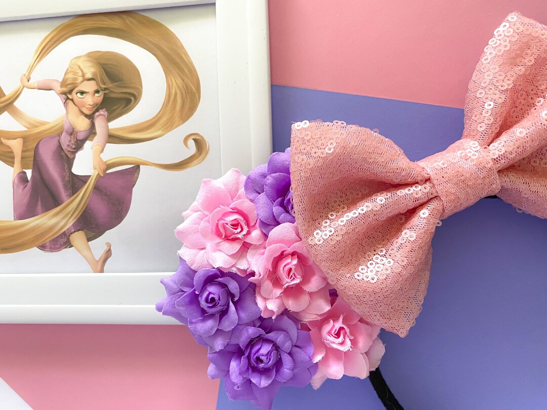 Rapunzel Ears | Tangled Mouse Ears | Princess Floral Ears | Rapunzel ...