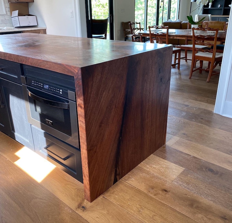 Double Waterfall Walnut Countertop - Etsy